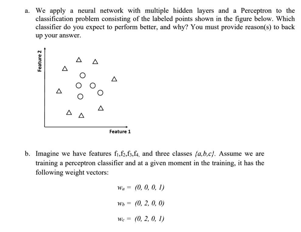 Solved Classification Question No Coding A We Apply A Neural Network With Multiple Hidden