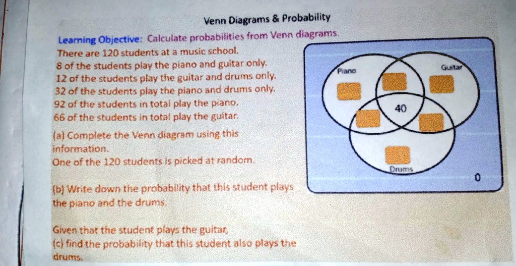 Venn Diagrams Probability Learning Objective: Calculate probabilities from Venn diagrams There ...