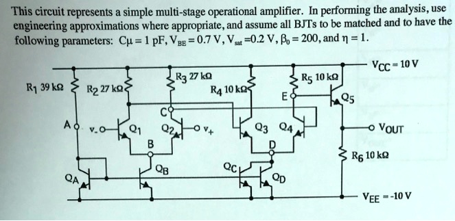 SOLVED: Compute the small signal output resistance and differential mode input resistance for ...
