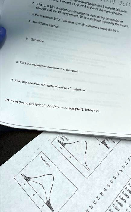 3 B=(2 Connect it to point A and draw the regression line. 7 Set up a ...
