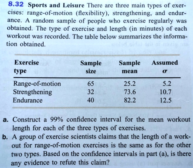 832 sports and leisure there are three main types of exer cises range ...
