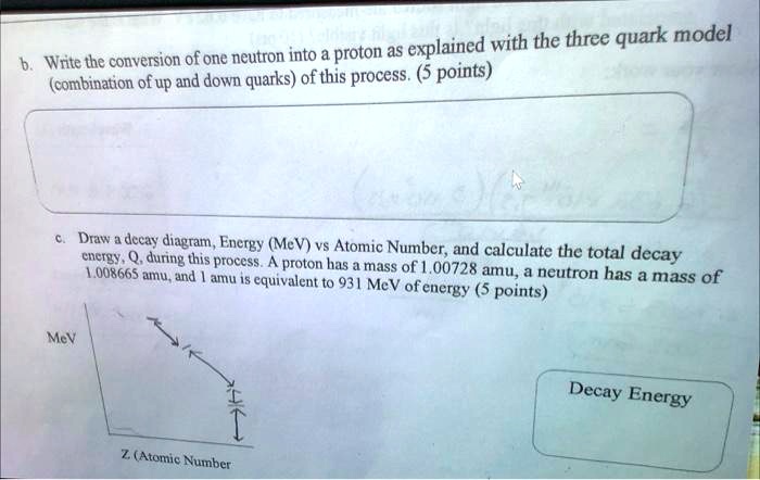 SOLVED: Write the conversion of one neutron into a proton as explained ...
