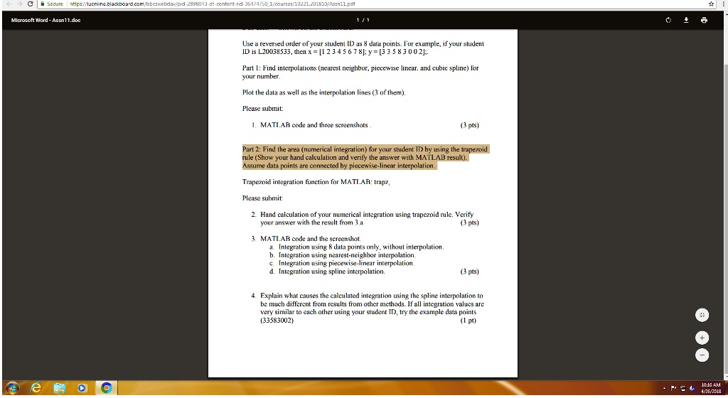 SOLVED: Use a reversed order of your student ID as 8 data points. For example, if your student ...