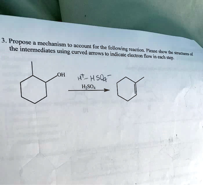 3. Propose a mechanism to account for the following reaction. Please show the structures of the ...