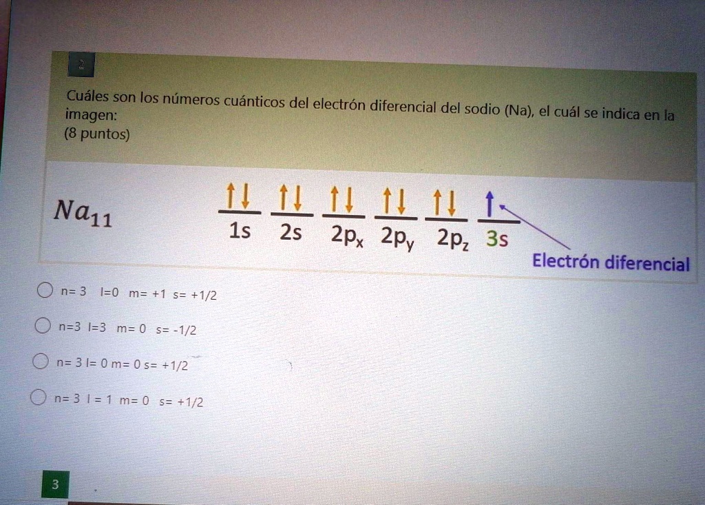 estionario grupo 137 quimica 1 2 cuales son los numeros cuanticos del ...