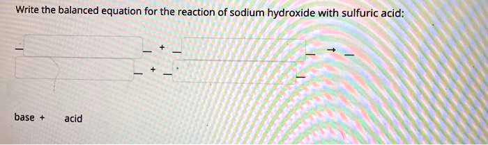 SOLVED: Write the balanced equation for the reaction of sodium ...