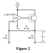 R? 2 k? Vcc +15 V 741C -VEE R? 47 k? R? 100 ? Vout Figure 2