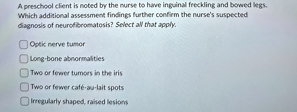 [GET ANSWER] a preschool client is noted by the nurse to have inguinal ...
