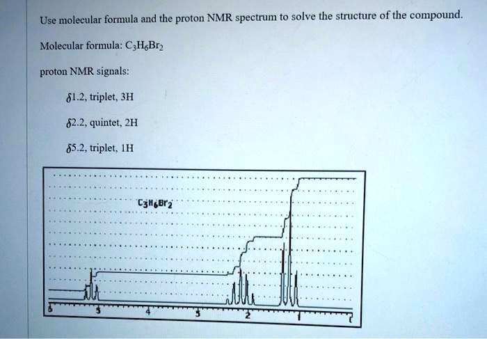 use molecular formula and the proton nmr spectrum to solve the ...