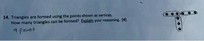 14. Triangles are formed using the points shown as vertices: How many ...