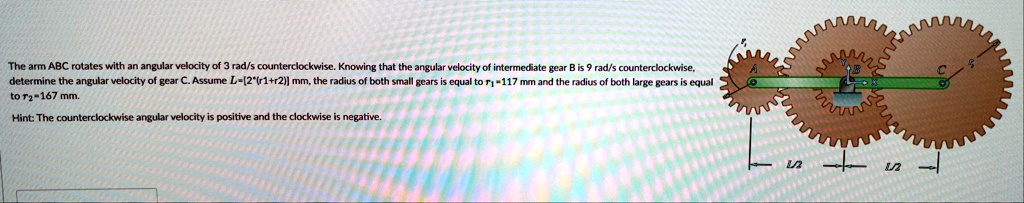 the arm abc rotates with an angular velocity of 3 rads counterclockwise ...