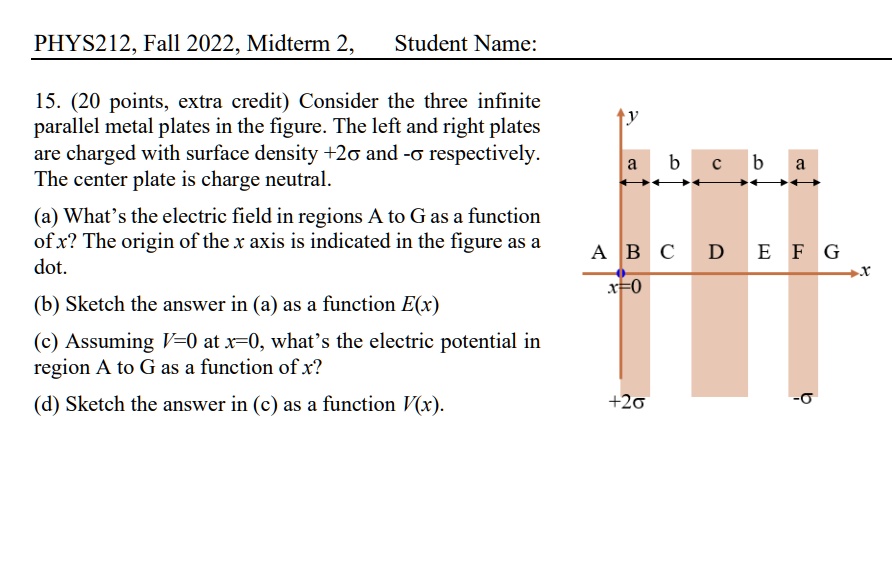phys212fall 2022 midterm 2 student name 15 20 points extra credit ...