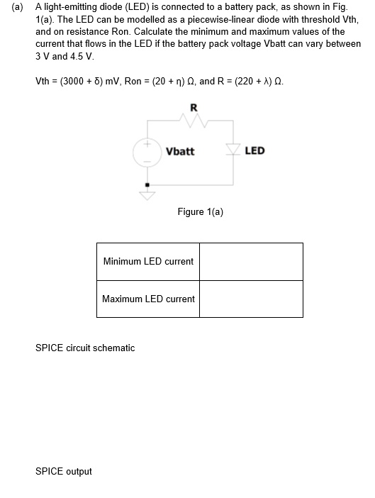 SOLVED: (a) A light-emitting diode (LED) is connected to a battery pack ...