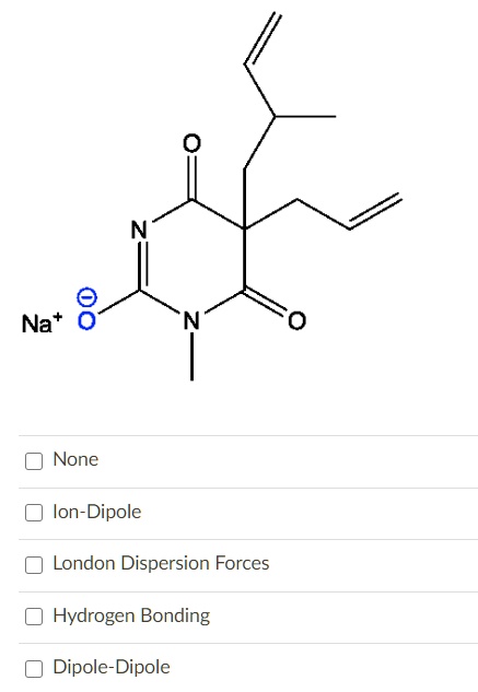 SOLVED: London Dispersion Forces Hydrogen Bonding Dipole-Dipole