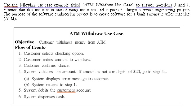 SOLVED: Create a use case diagram for the ATM Withdraw Use Case. Use ...