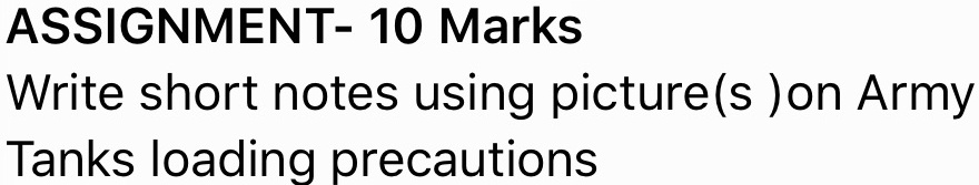 SOLVED: 'Cargo operations ASSIGNMENT- 10 Marks Write short notes using ... SOLVED: 'Cargo operations ASSIGNMENT- 10 Marks Write short notes using ...
