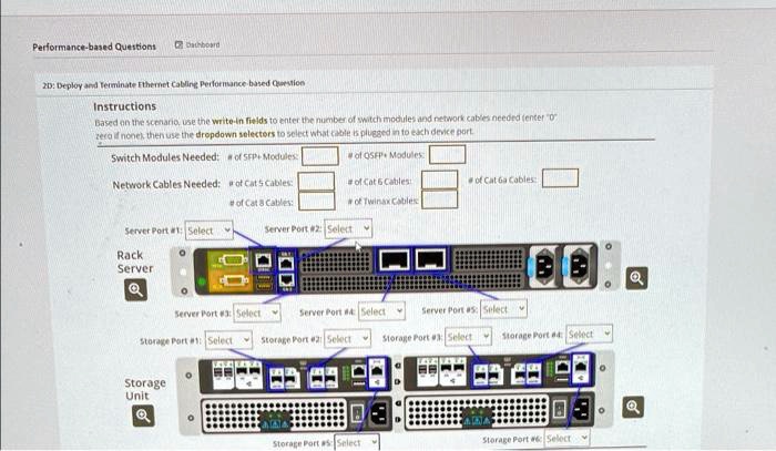 Performance-based Questions Dashboard 2D: Deploy and Terminate Ethernet ... Performance-based Questions Dashboard 2D: Deploy and Terminate Ethernet ...