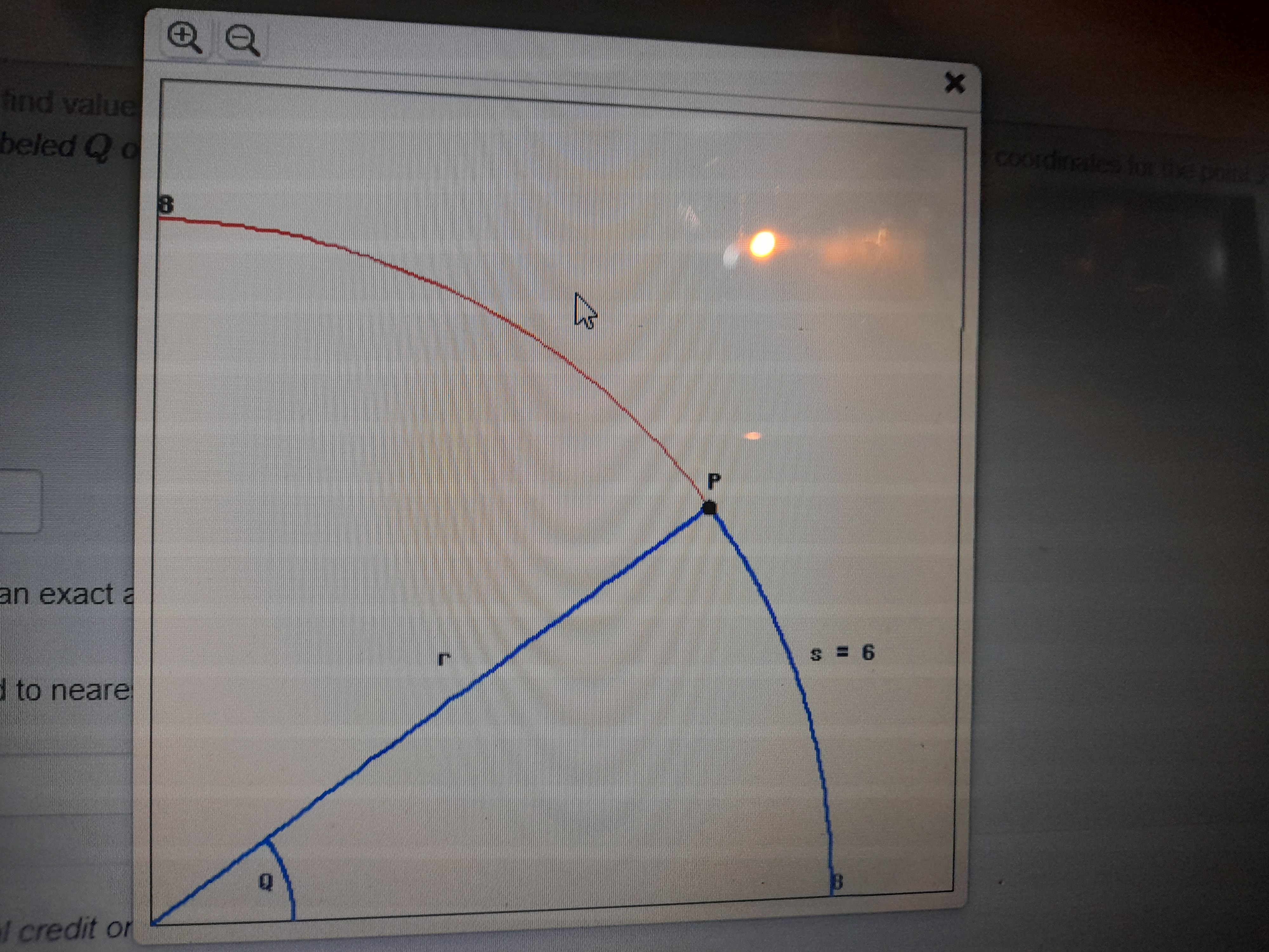 using the graph below find values for the radius r the angle theta in ...