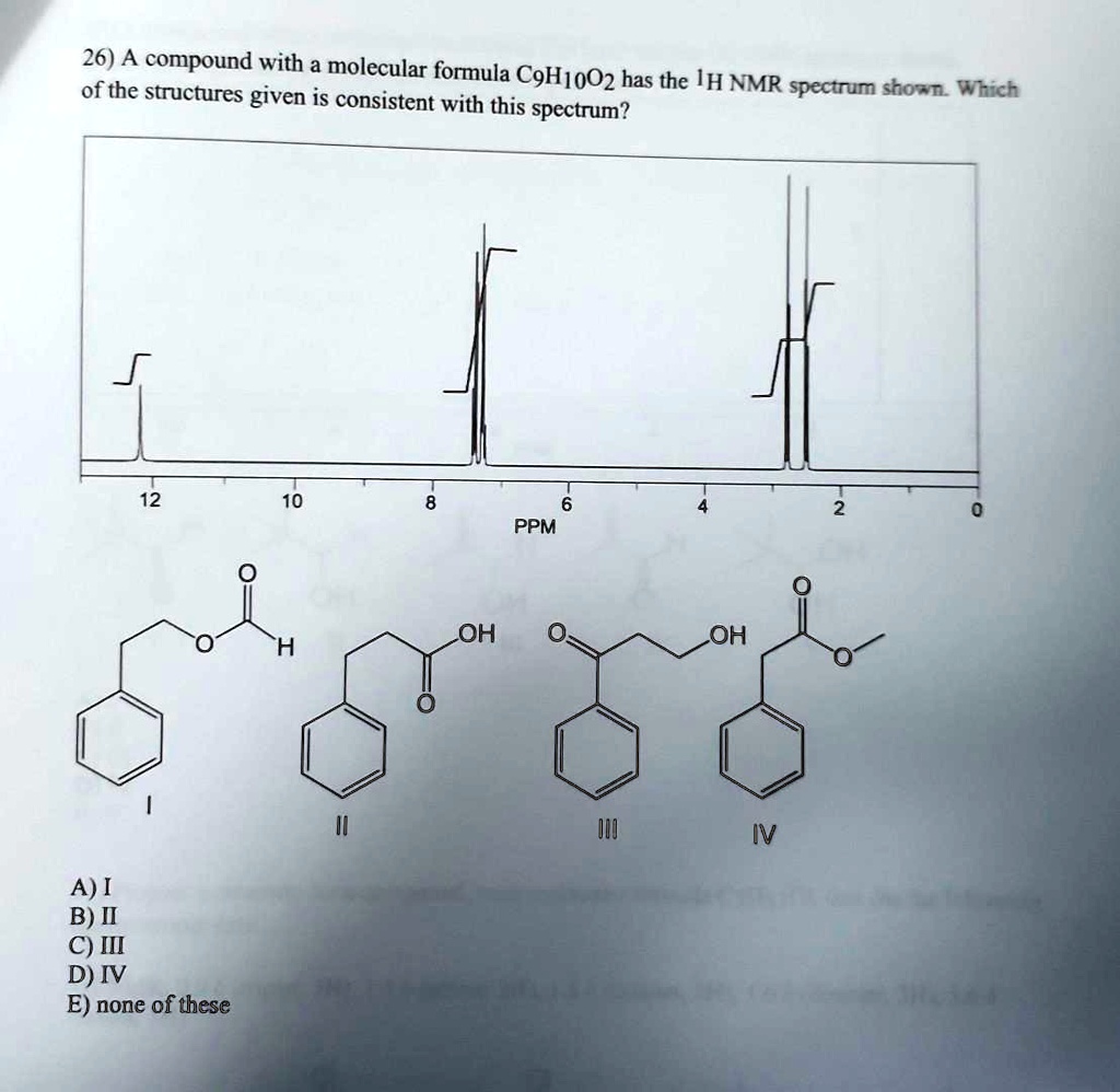 SOLVED: Please help me understand the concepts and solve 26 A compound with a molecular formula ...