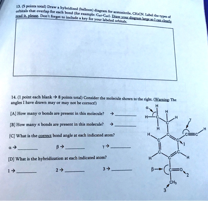 SOLVED:13. (5 points total) Draw hybridized (balloon) orbitals that ... SOLVED:13. (5 points total) Draw hybridized (balloon) orbitals that ...