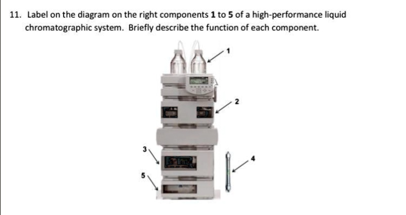 SOLVED: 11. Label on the diagram on the right components 1 to 5 of a ...