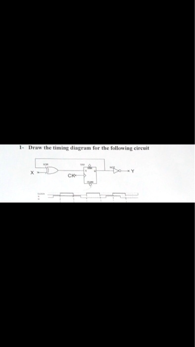 Solved Draw The Timing Diagram For The Following Circuit