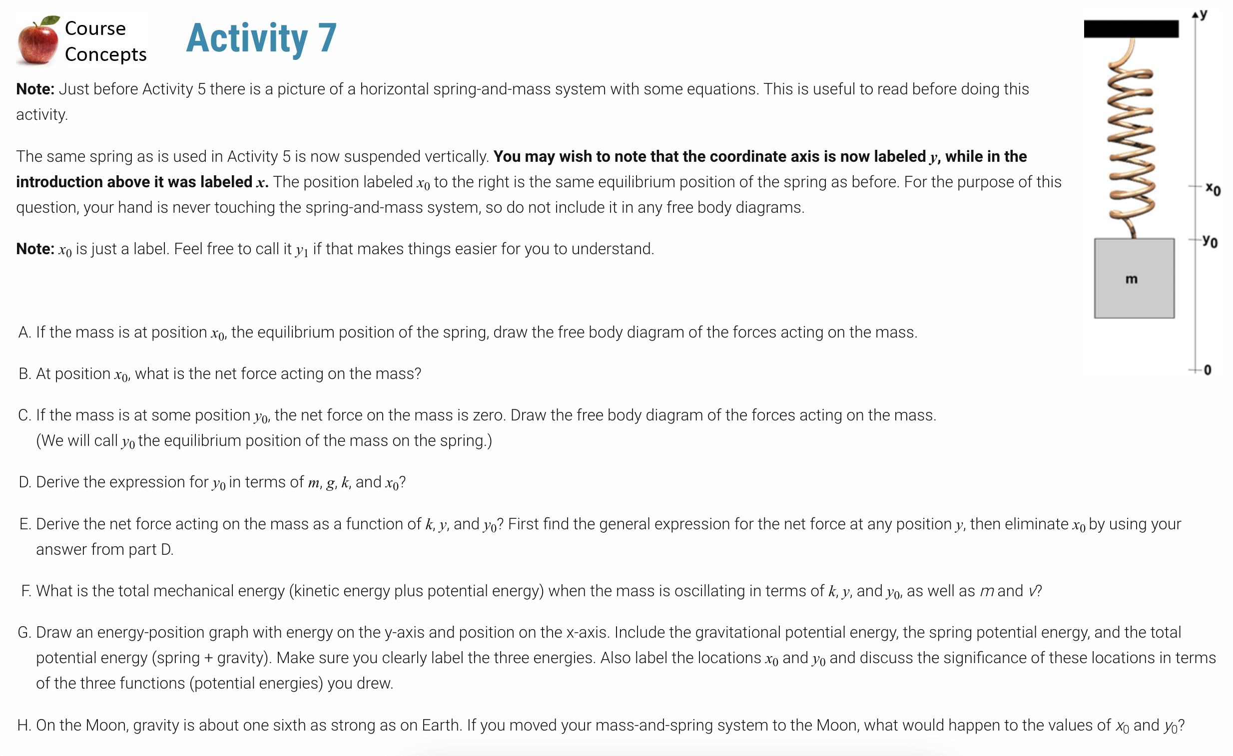 Course Concepts Activity 7 Note: Just before Activity 5 there is a ...