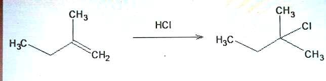 What's the correct mechanism for 2-methyl-1-butene and HCl? CH3 CH3 Cl ...