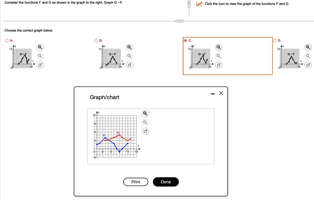SOLVED: Texts: Consider the functions F and G as shown in the graph to ...