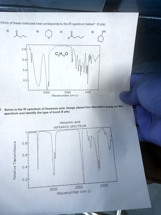 SOLVED: Which of these molecules best corresponds to the IR spectrum ...