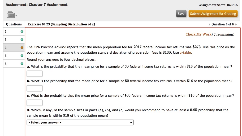 assignment chapter assignment assignment score 8461 save submit assignment for grading questions ...