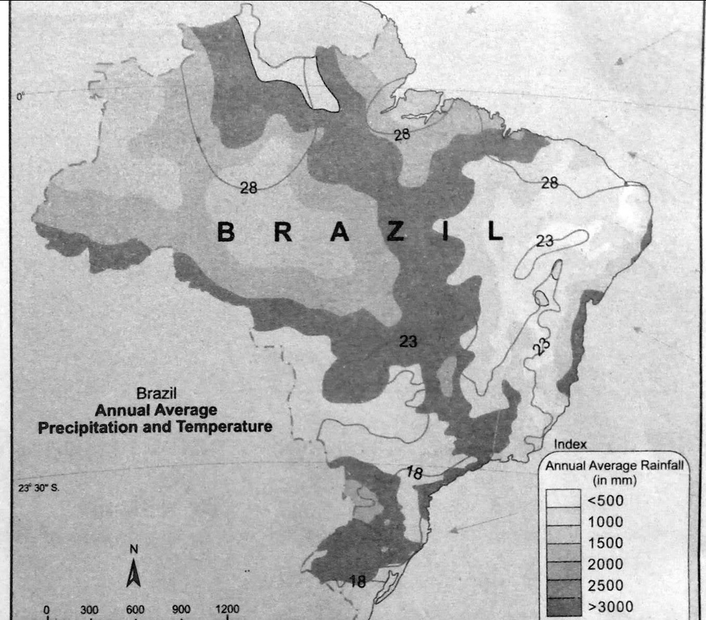 SOLVED: 'As per the winds shown in the map, what types of rainfall ...