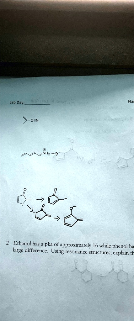 find all resonance structures 2 ethanol has a pka of approximately 16 while phenol ha large ...