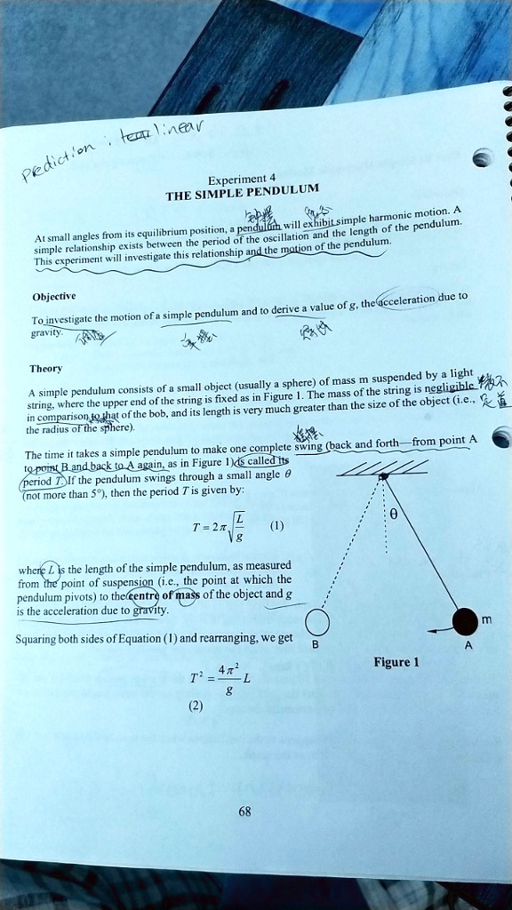 SOLVED: Main Title: The Simple Pendulum Experiment Text: Introduction ...