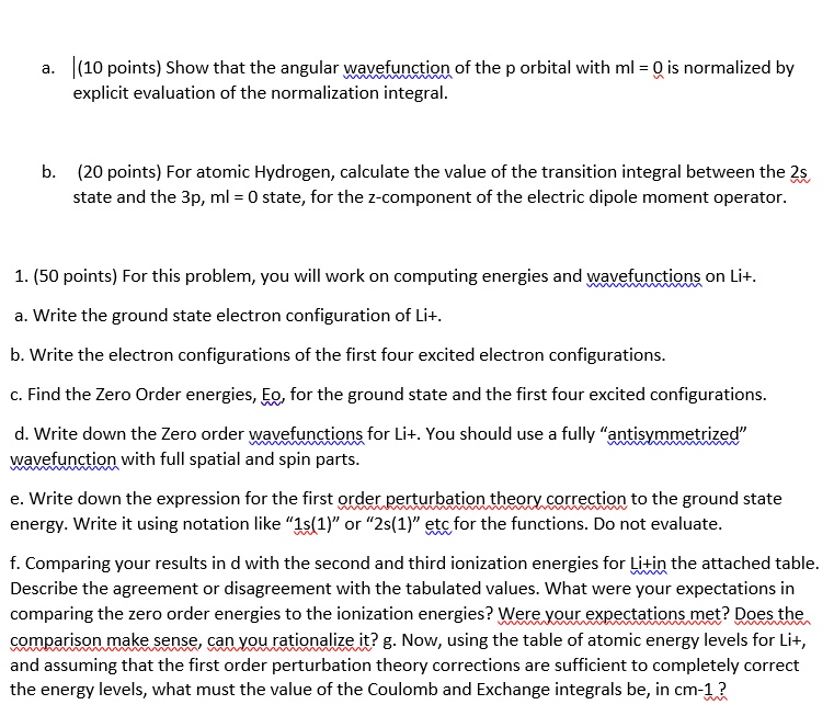 Solved A 10 Points Show That The Angular Wavefunction Of The P