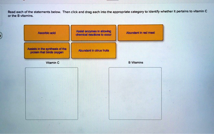 Read each of the statements below. Then click and drag each into the ...