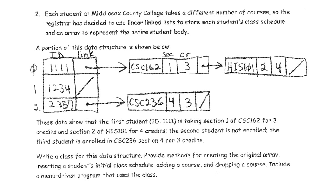 SOLVED: Texts: Program #2 Show StudentsADT interface Create a Course ... SOLVED: Texts: Program #2 Show StudentsADT interface Create a Course ...
