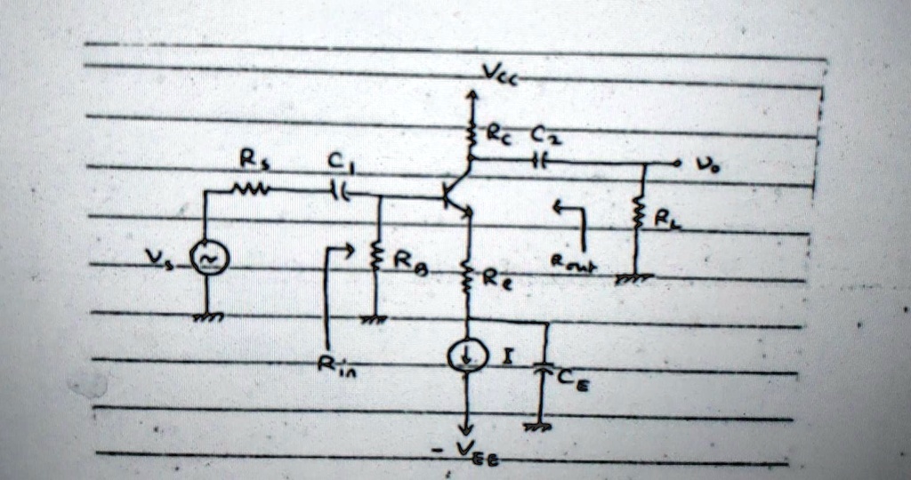 SOLVED: For the common emitter amplifier with an emitter resistance ... SOLVED: For the common emitter amplifier with an emitter resistance ...