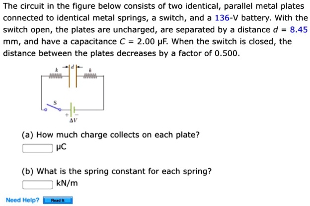 SOLVED: The circuit in the figure below consists of two identical ...