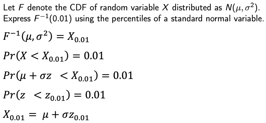 Solved Let F Denote The Cdf Of Random Variable X Distributed As Nμ σ
