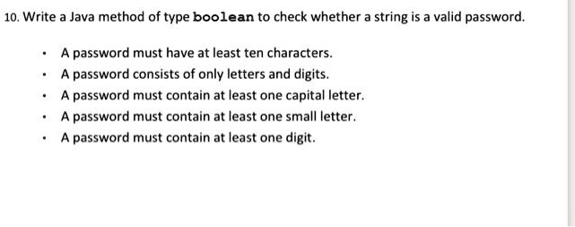 VIDEO solution: Write a Java method of type boolean to check whether a ...