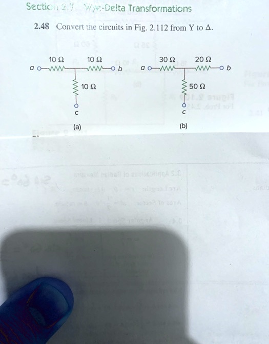 SOLVED: Section - Wye-Delta Transformations