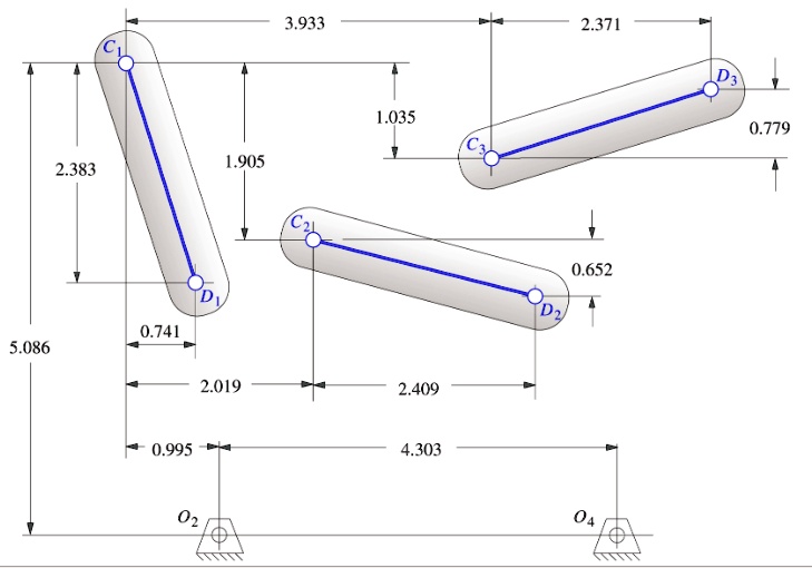 SOLVED: Design a linkage to carry the body in Figure shows below ...