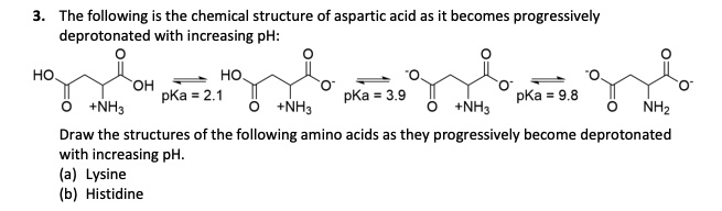 SOLVED: The following is the chemical structure of aspartic acid as ...