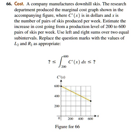 66 cost a company manufactures downhill skisthe research department ...