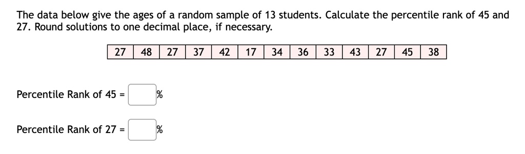 SOLVED: Please answer the attached: The data below give the ages of a ...