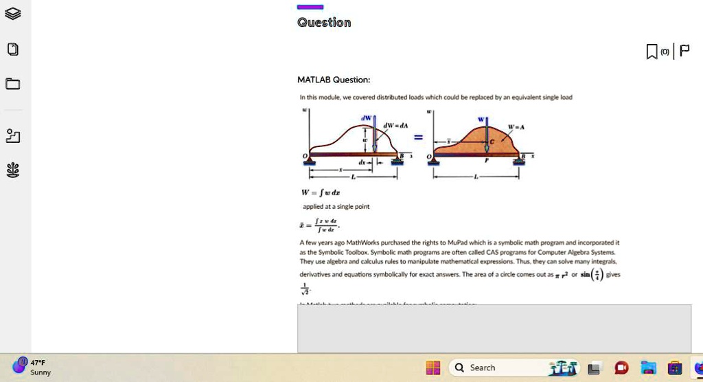 in this module we cover distributed loads which could be replaced by an ...
