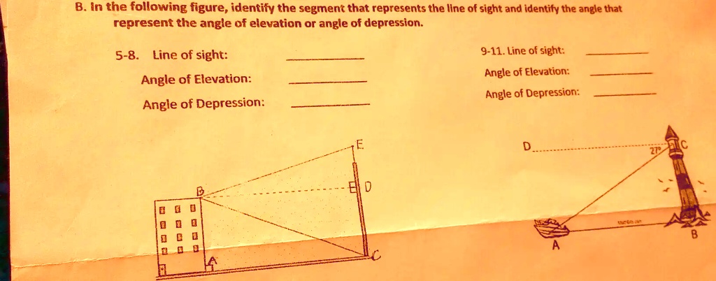 B. In the following figure, identify the segment that represents the ...