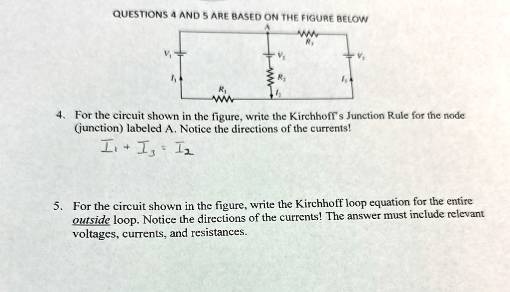 questions 4 and 5 are based on the figure below 4 for the circuit shown ...