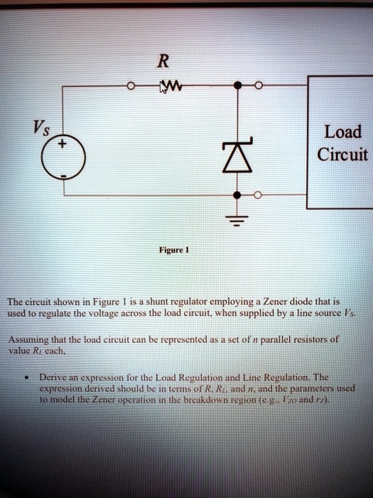 SOLVED: Title: Shunt Regulator Circuit with Zener Diode for Load ...